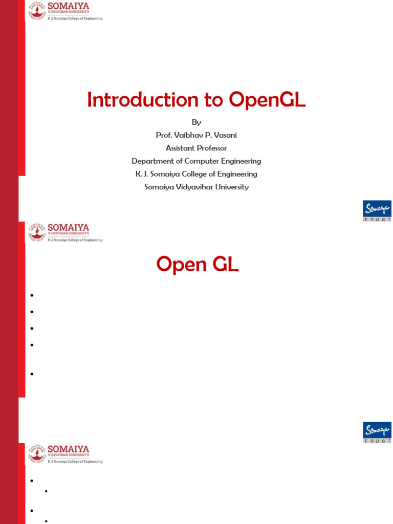 Introduction to OpenGL Basics | PDF