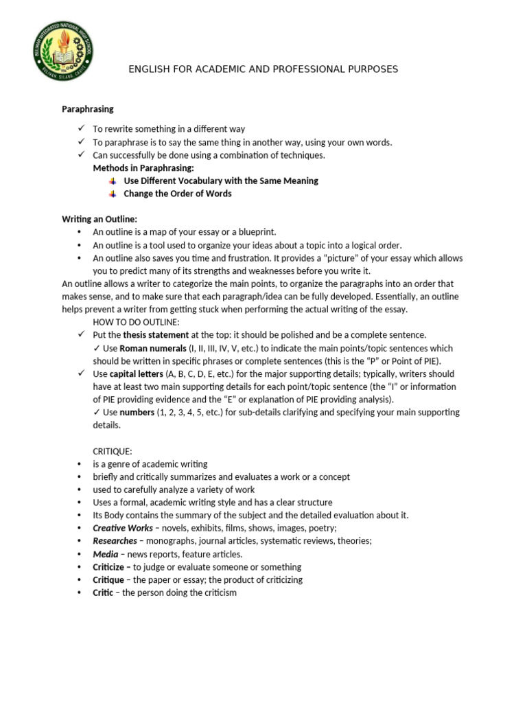 ENGLISH-FOR-ACADEMIC-AND-PROFESSIONAL-PURPOSES | PDF | Essays | Paragraph