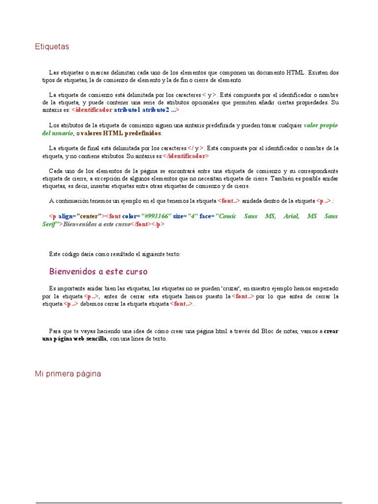 Html Aulaclic Pdf Hipervínculo Html