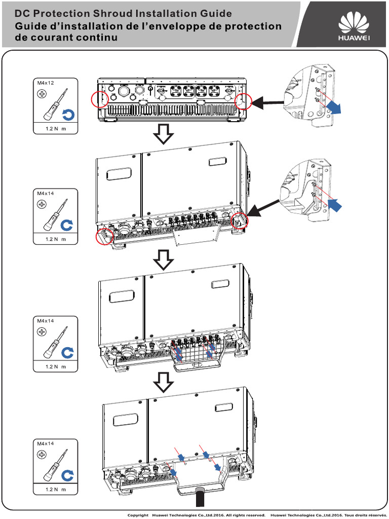 DC Protection Shroud Installation Guide (SUN2000-29.9KTL 36KTL) | PDF