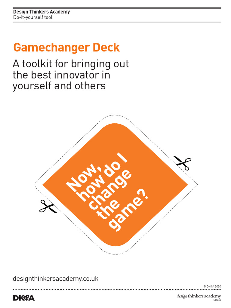 Gamechanger Deck for Design Thinking | PDF | Design Thinking | Thought