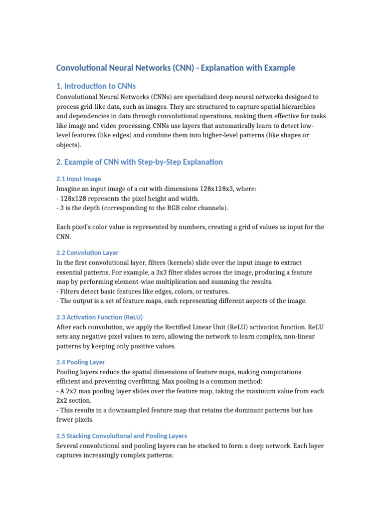 CNN With Example Explanation | PDF | Computational Neuroscience | Applied Mathematics