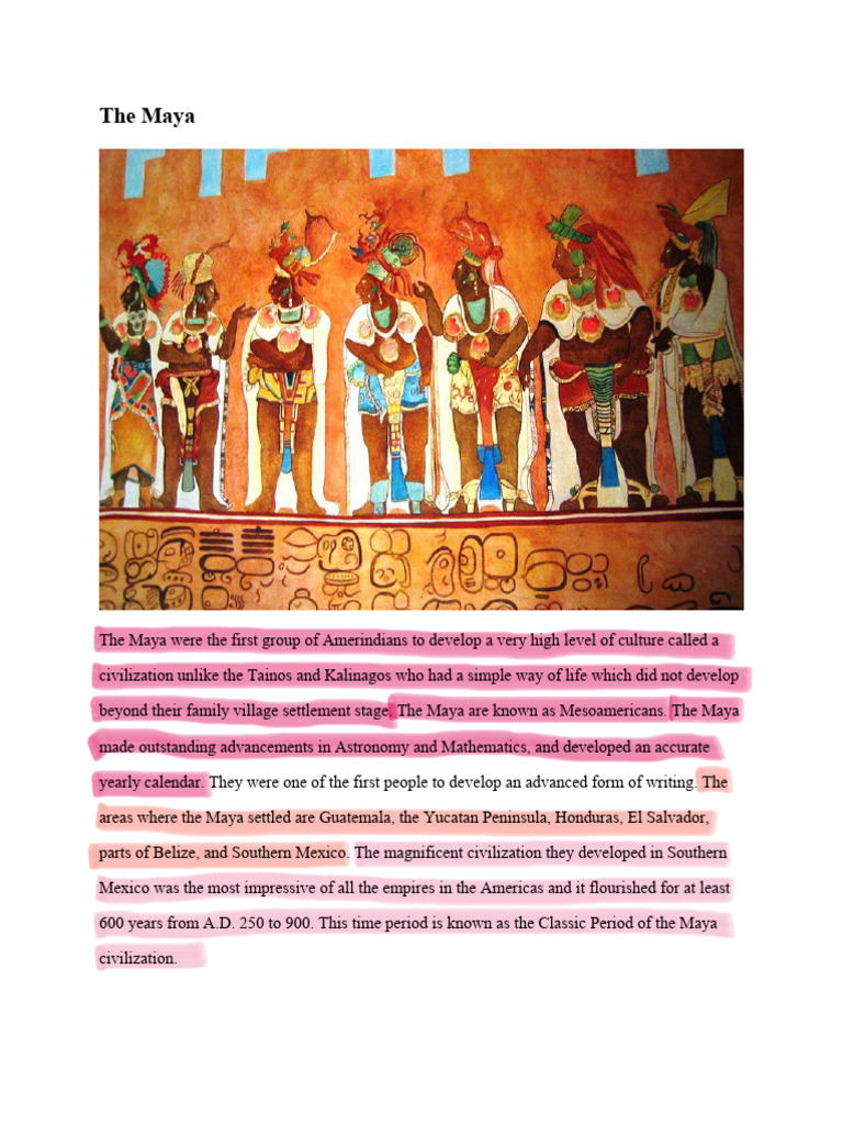 The Maya Form 4BG | PDF | Maya Civilization | Afterlife