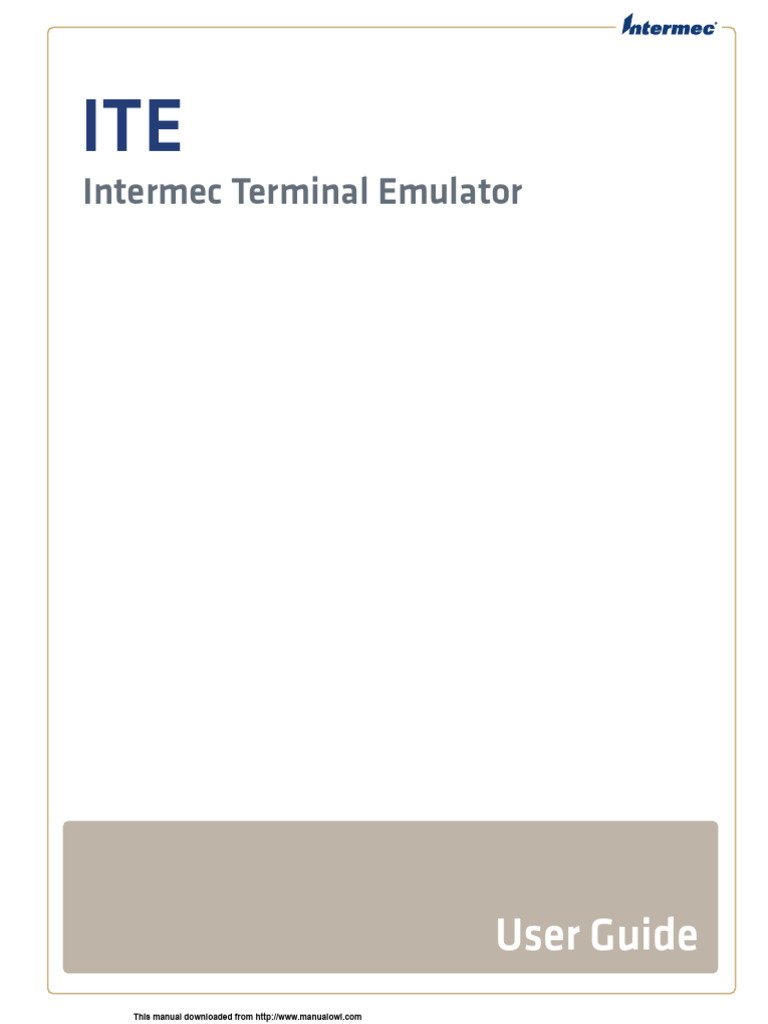 Ite Usermanual Pdf Microsoft Windows Ebcdic
