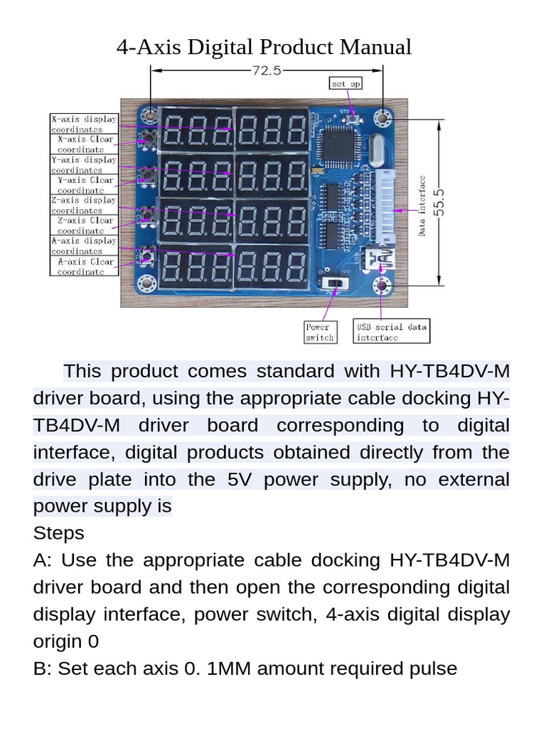 4-Axis Digital Product Manual | PDF