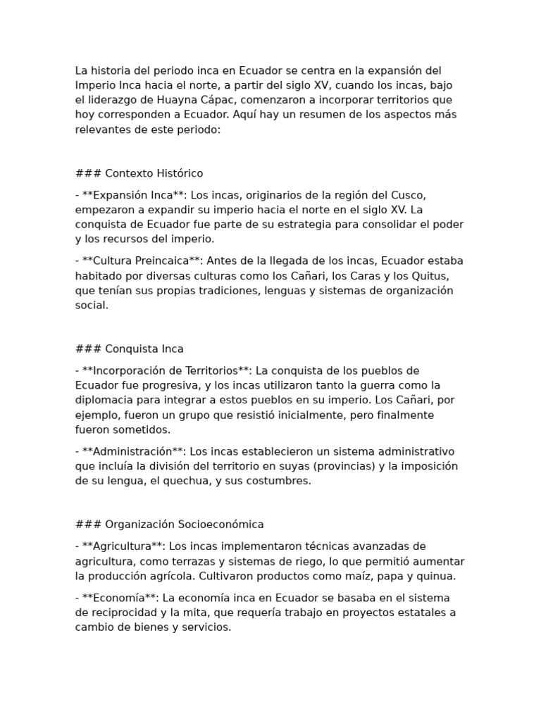 Documento (1) Exposición de Imperio Inca | PDF | Imperio Inca | Ecuador