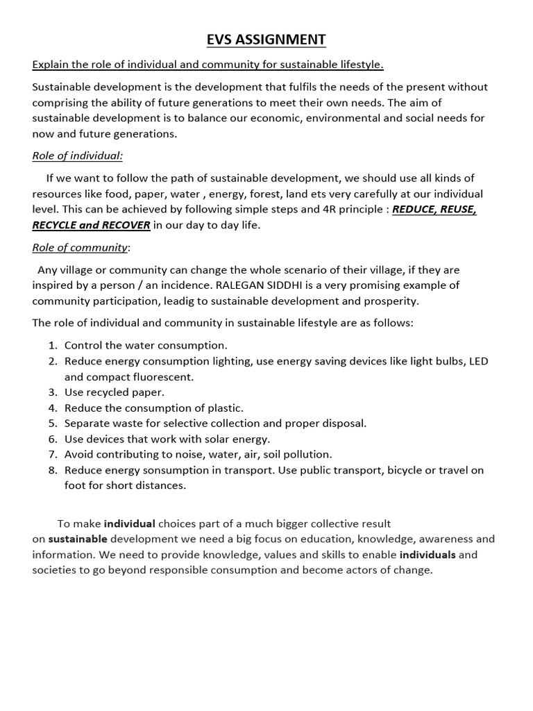 EVS ASSIGNMENT 5 | PDF