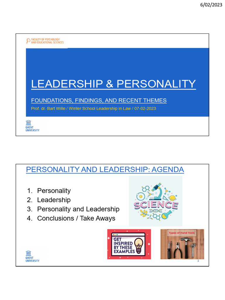 Personality Traits in Leadership Insights | PDF | Extraversion And ...