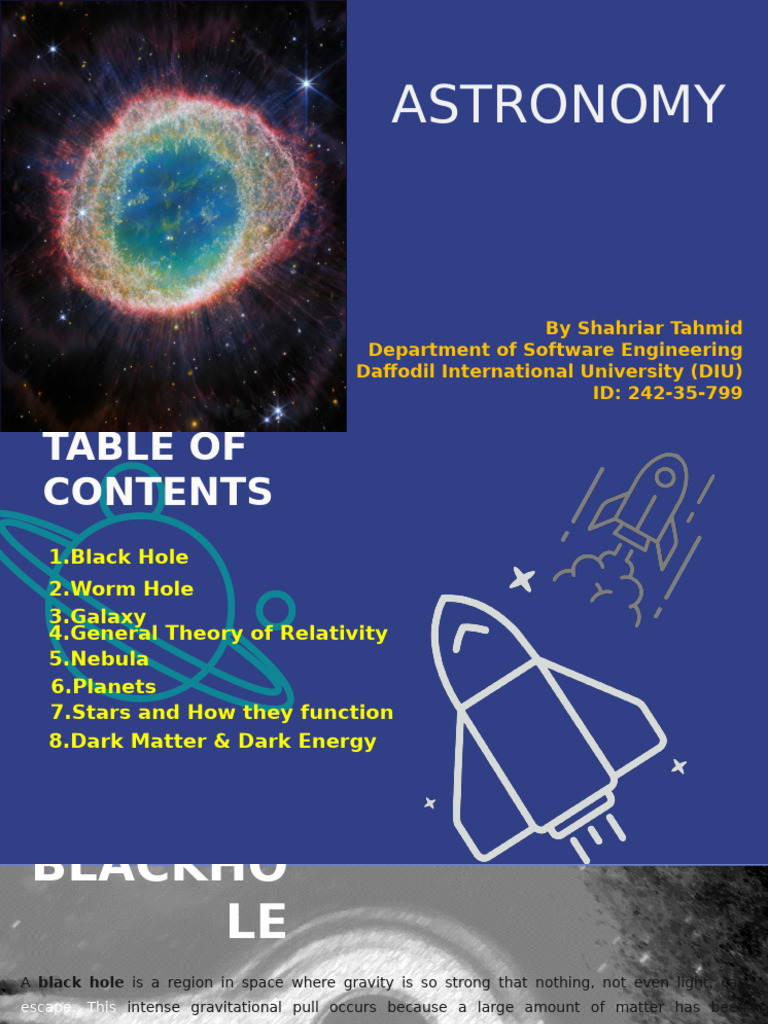 Astronomy Presentation | PDF | Black Hole | Stars