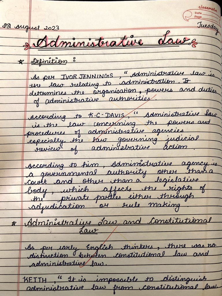 Administrative Law Notes | PDF