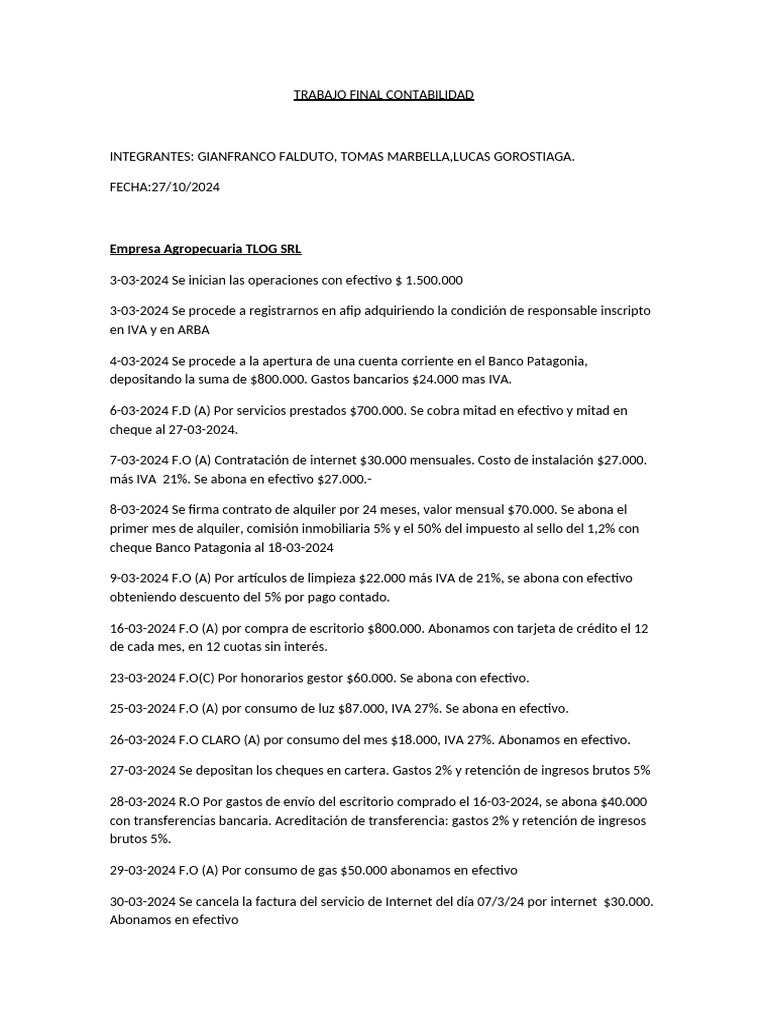TP Contabilidad | PDF | Bancos | Tarjeta de débito