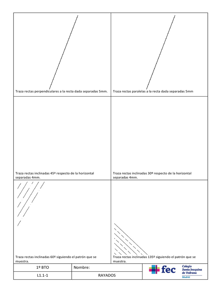 DT1 - UD01 - LÁMINAS - Trazados Fundamentales - 24-25 | PDF | Triángulo | Ángulo