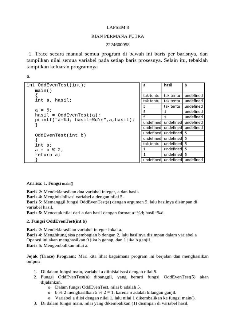 Rian Permana Putra - Lapsem 8 | PDF