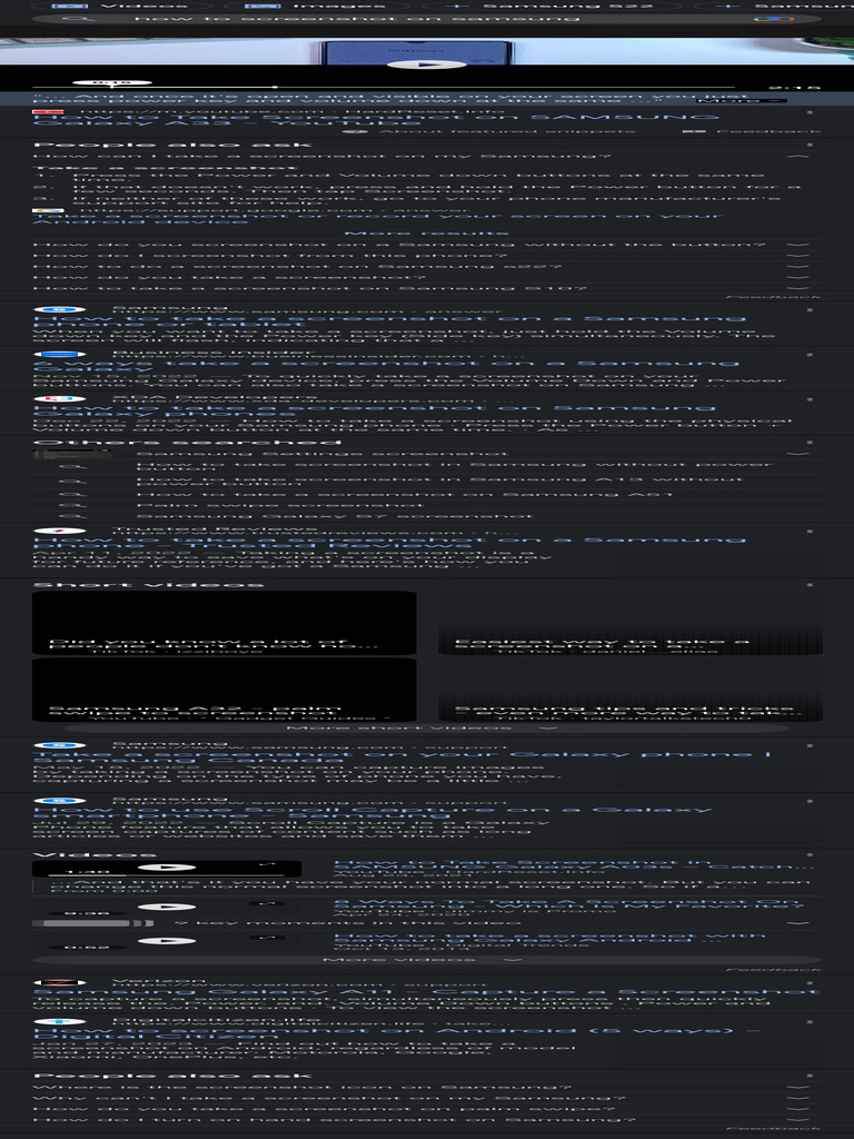 How To Screenshot On Samsung - Google Search | PDF | Samsung ...