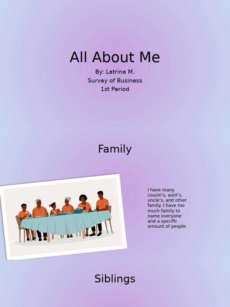 All About Me Project | PDF