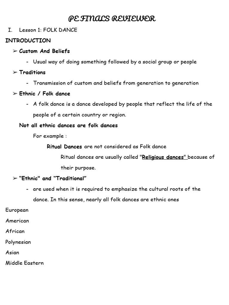 PE Finals Reviewer | PDF | Cheerleading