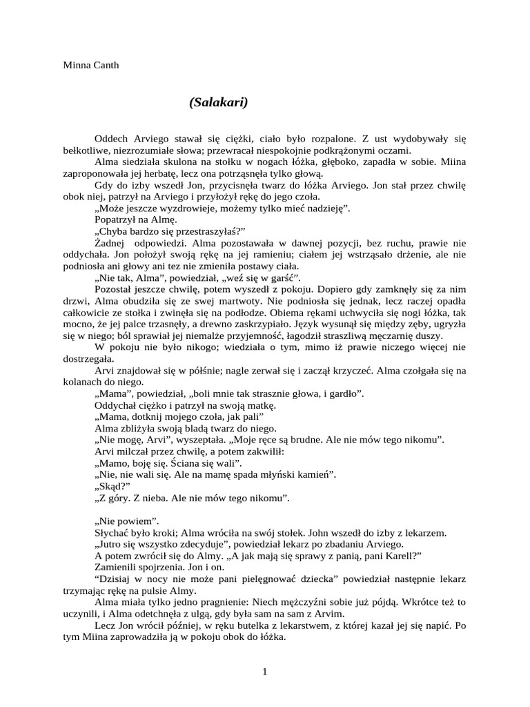 Canth Minna - Rafa | PDF