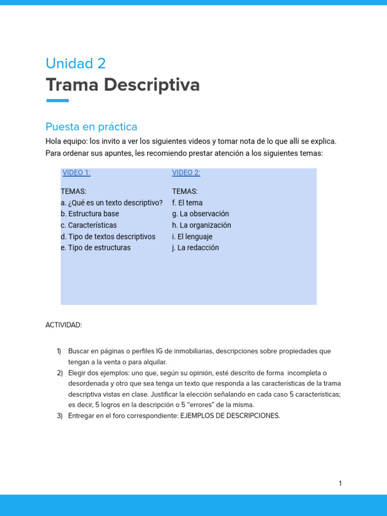 Trama Descriptiva - Teoria | PDF | Arte | Informática