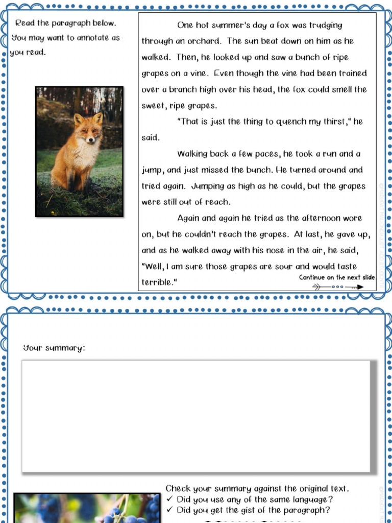 Summarizing Practice | PDF