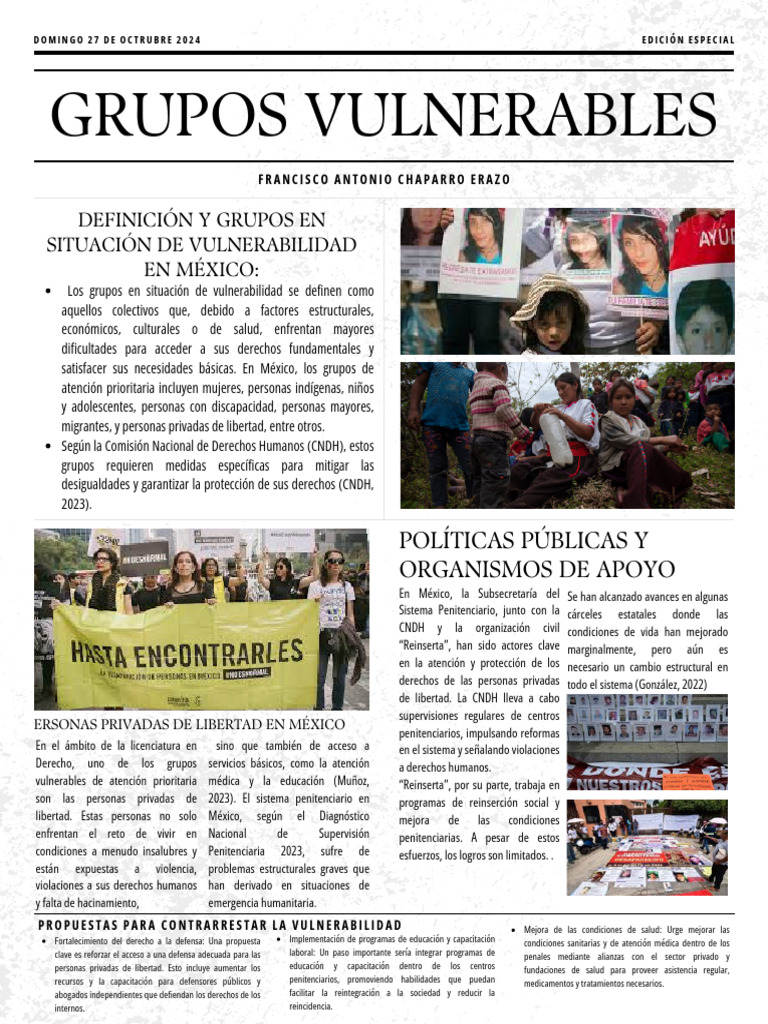 Grupos Vulnerables | PDF | Prisión | México
