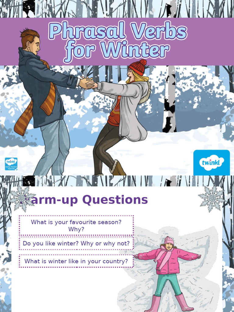 Esl Phrasal Verbs For Winter | PDF | Language Mechanics | Semantic Units