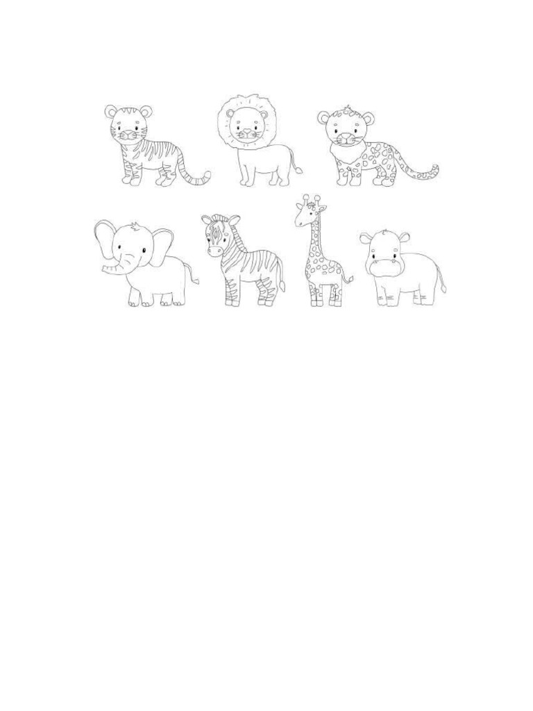 Colorear Animales | PDF