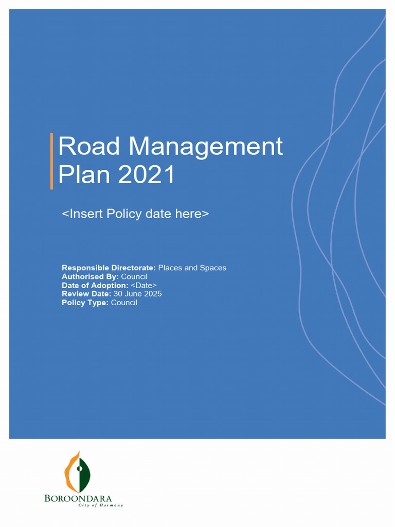 Boroondara Road Management Plan 2021 | PDF | Road | Traffic