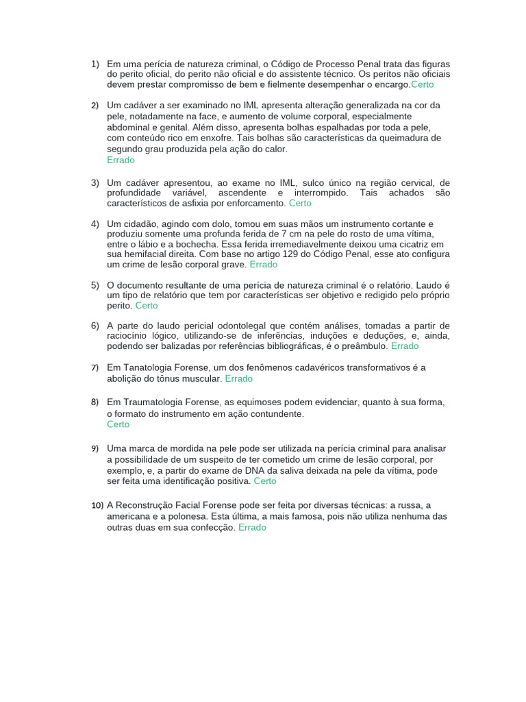 Análise Forense e Erros Comuns | PDF | Direito