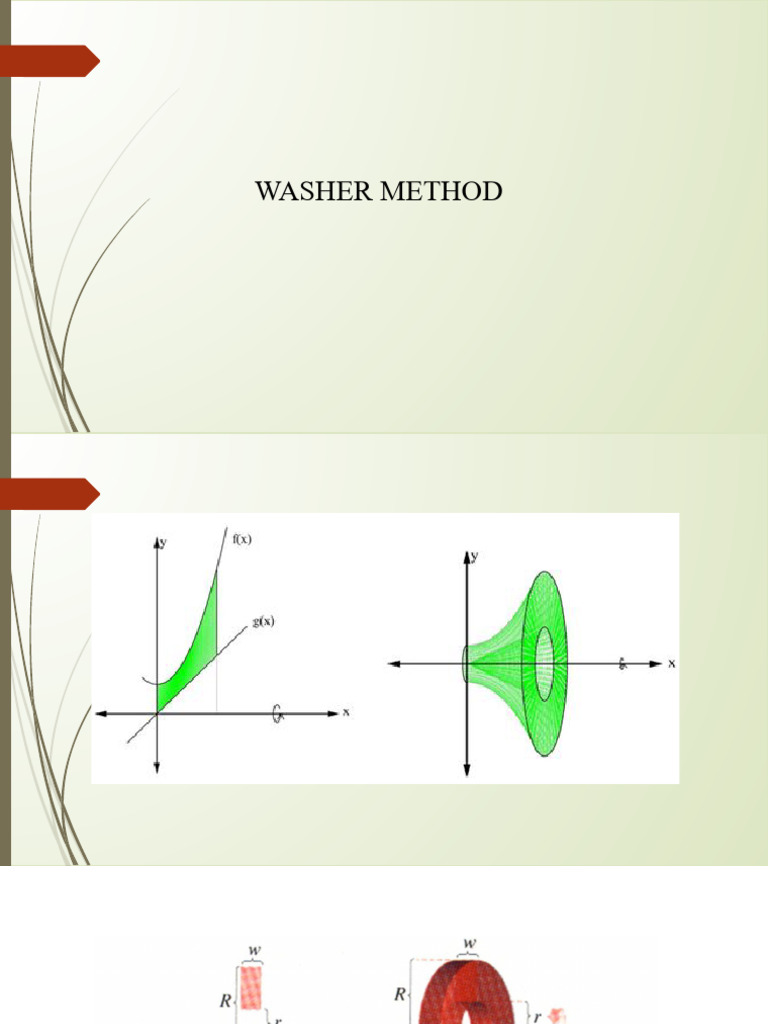 Volume of Solids of Revolution-Washer Method | PDF | Science & Mathematics