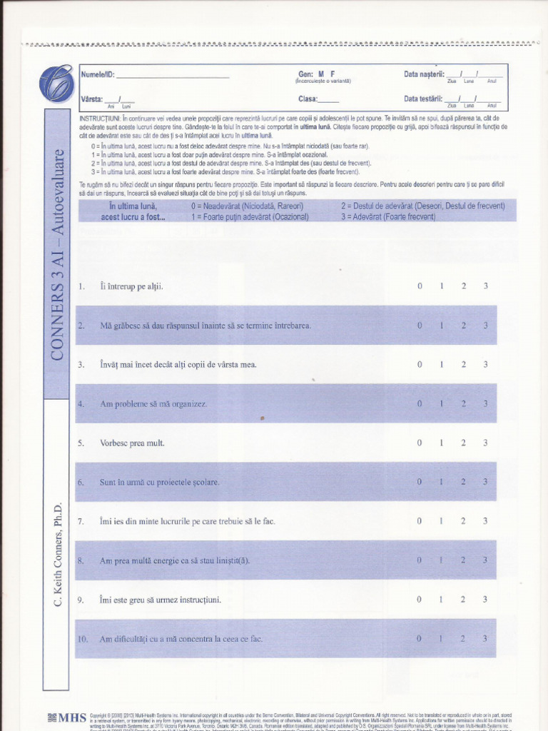 Test Autoevaluare | PDF
