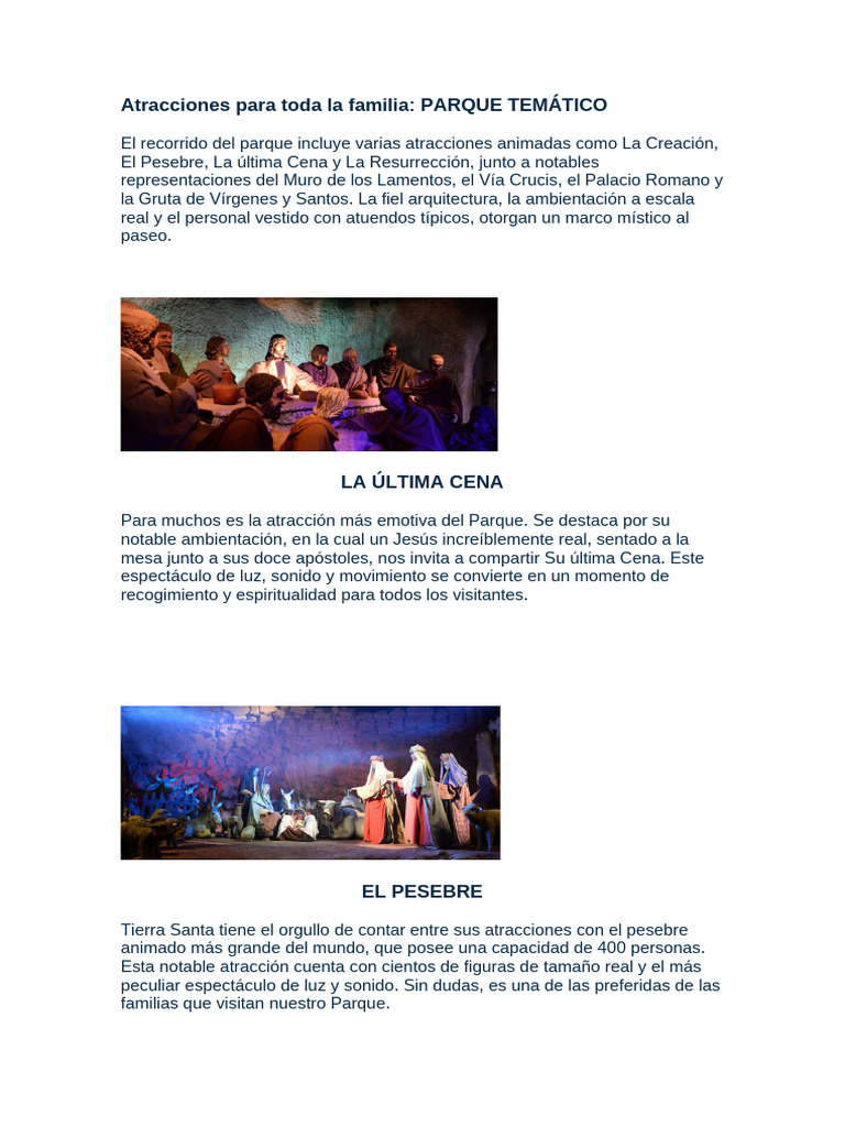 Parque Temático Atracciones | PDF