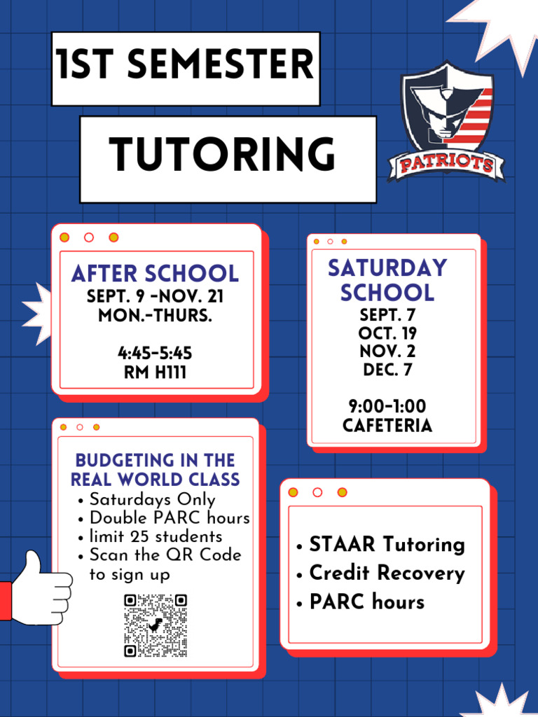 1st Semester Tutoring 2024 | PDF