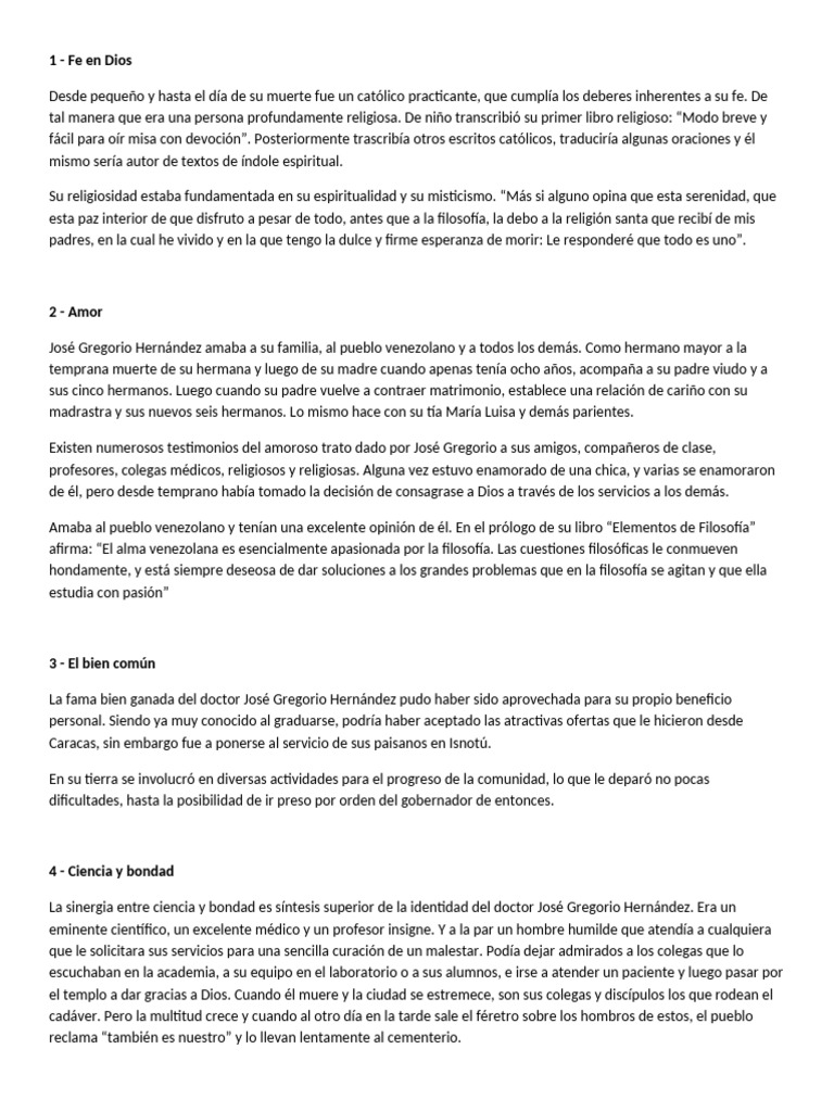 Virtudes de JGH | PDF | Amor | Fe