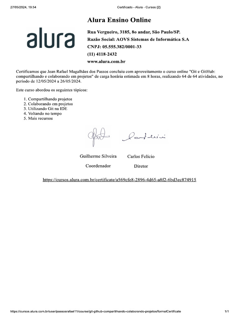 Certificago Basico Git Github | PDF