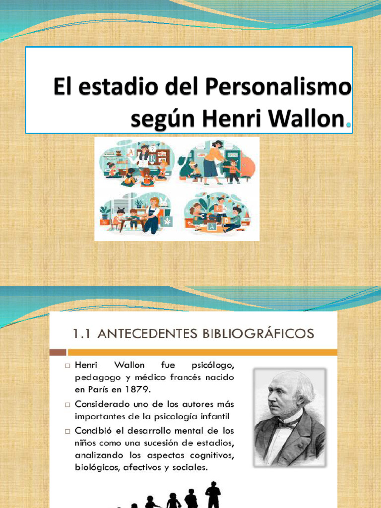 El Estadio Del Personalismo Segun Henri Wallon | PDF