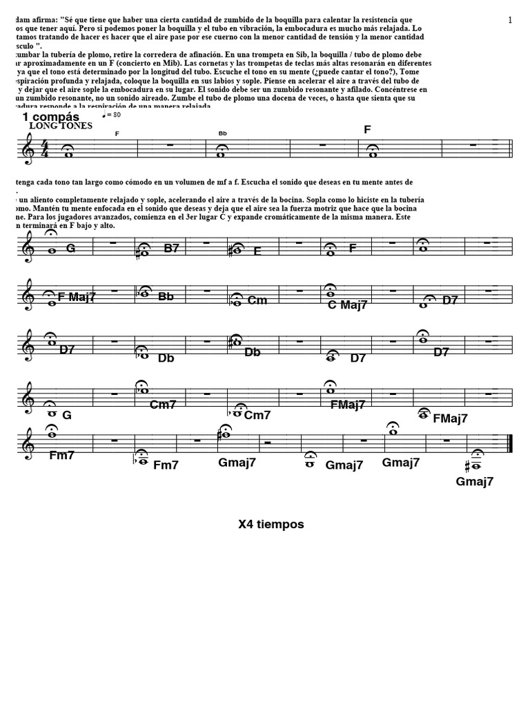 The Bill Adam Daily Routine | PDF | Trompeta | Instrumentos musicales