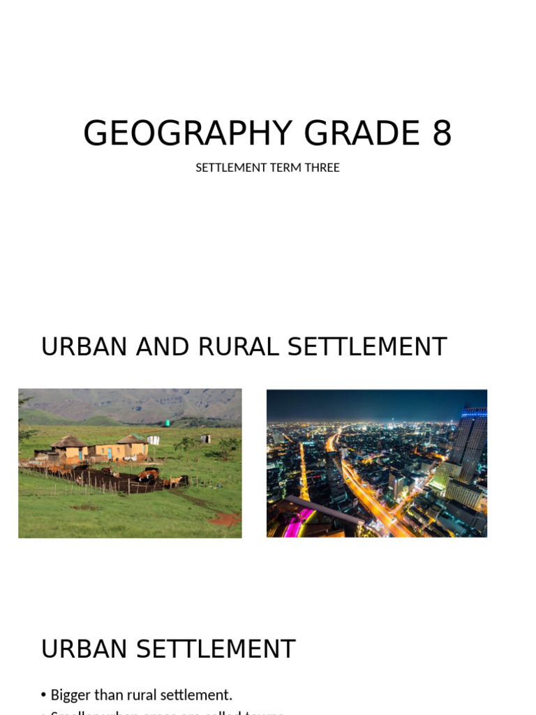 Geography Grade 8 Content Overview | PDF