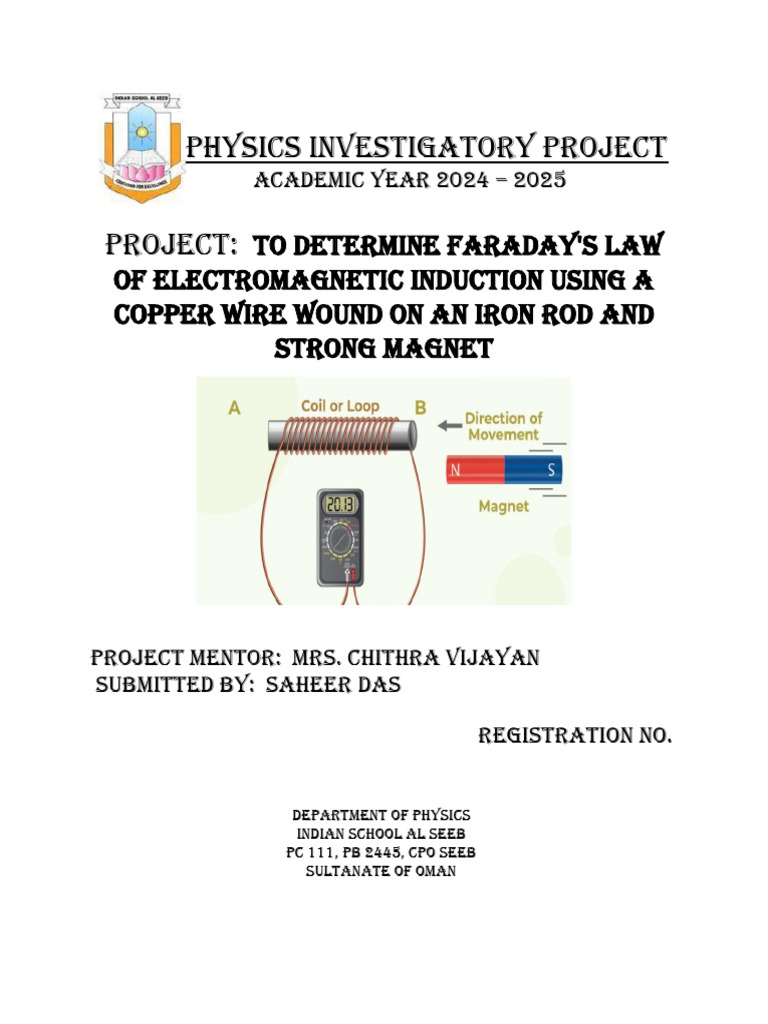 Physics INVESTIGATORY PROJECT | PDF