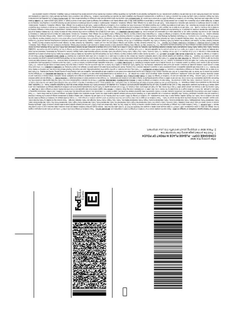 FedEx Air Waybill for Textile Shipment | PDF | Fed Ex | Trade