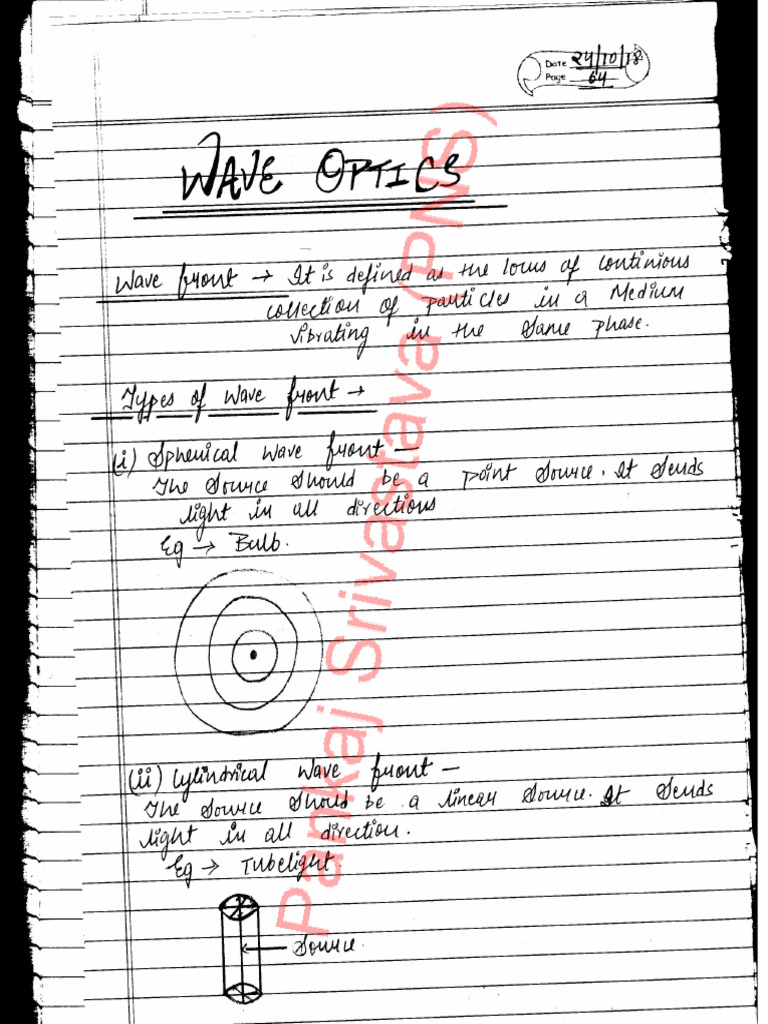 Wave Optics by PNK Sir Dps | PDF