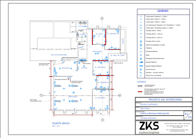 Layout Elétrico para Projetos de Interiores | PDF | Bens manufaturados ...