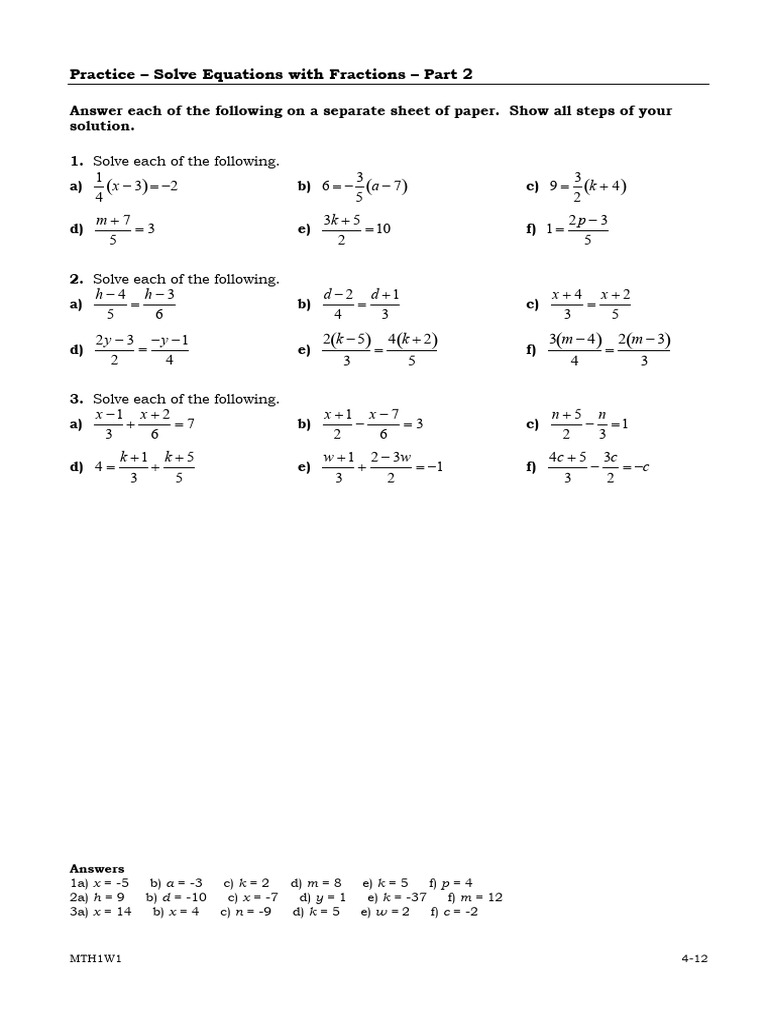 Unit - 4 - Solving - Linear - Equations (1) Extract | PDF | Mathematical Analysis | Algebra