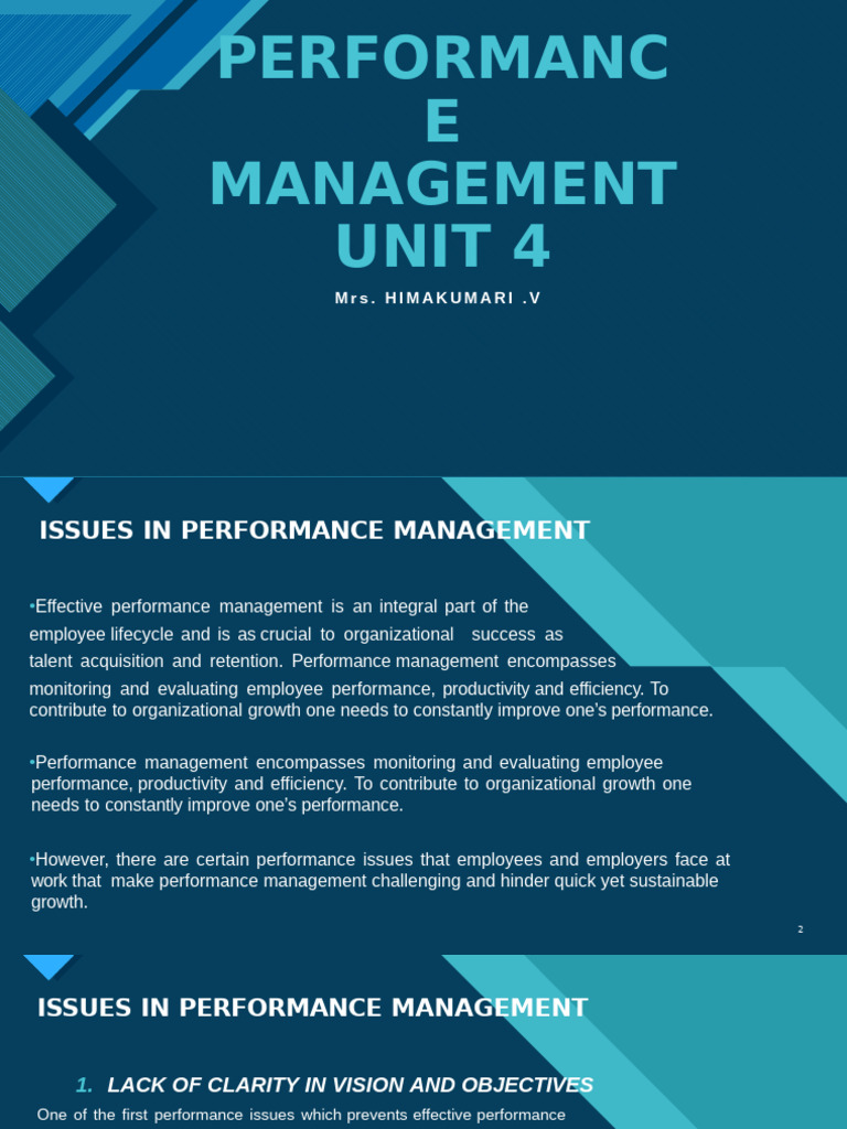 Performance Management Unit 4 | PDF | Incentive | Mentorship