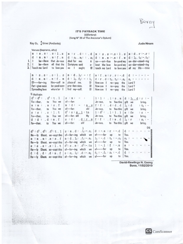 It's Payback Time - Jude Nnam | PDF