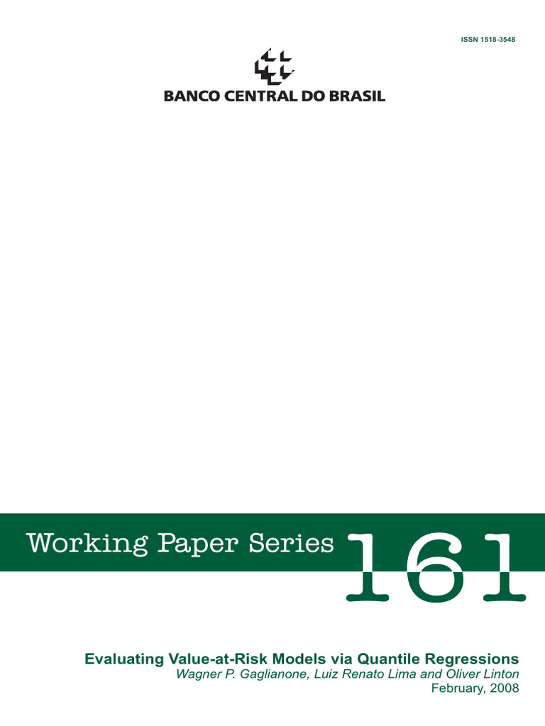 Quantile Regression Va RPDF | PDF | Value At Risk | Regression Analysis