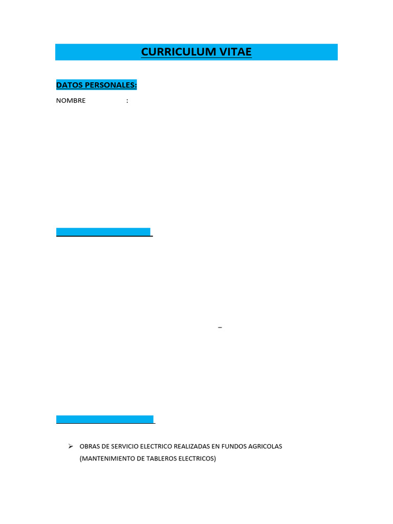 Curriculum Vitae Cesar Agusto | PDF