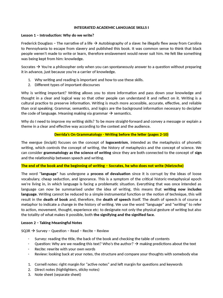 Integrated Academic Language Skills | PDF | Humanities | Science