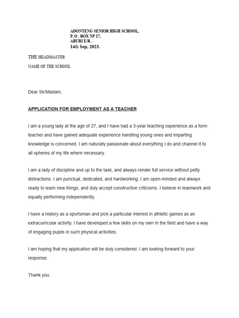 Adonteng Senior High School | PDF | Teachers | Behavior Modification