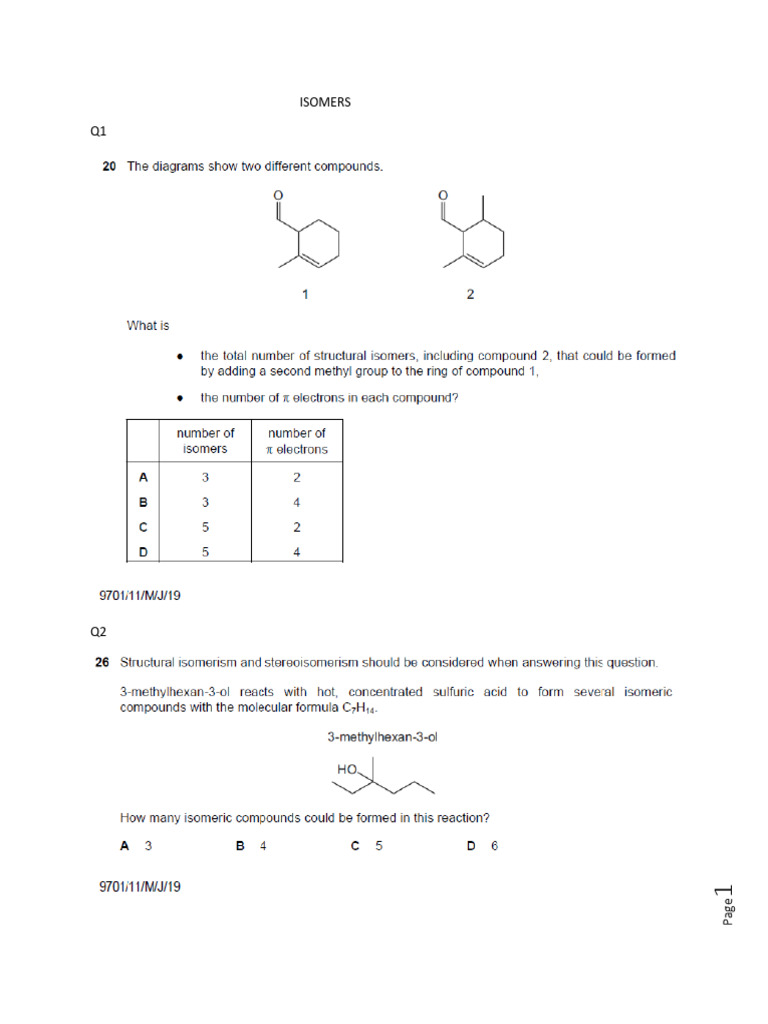 Isomers Grade 12 Q | PDF