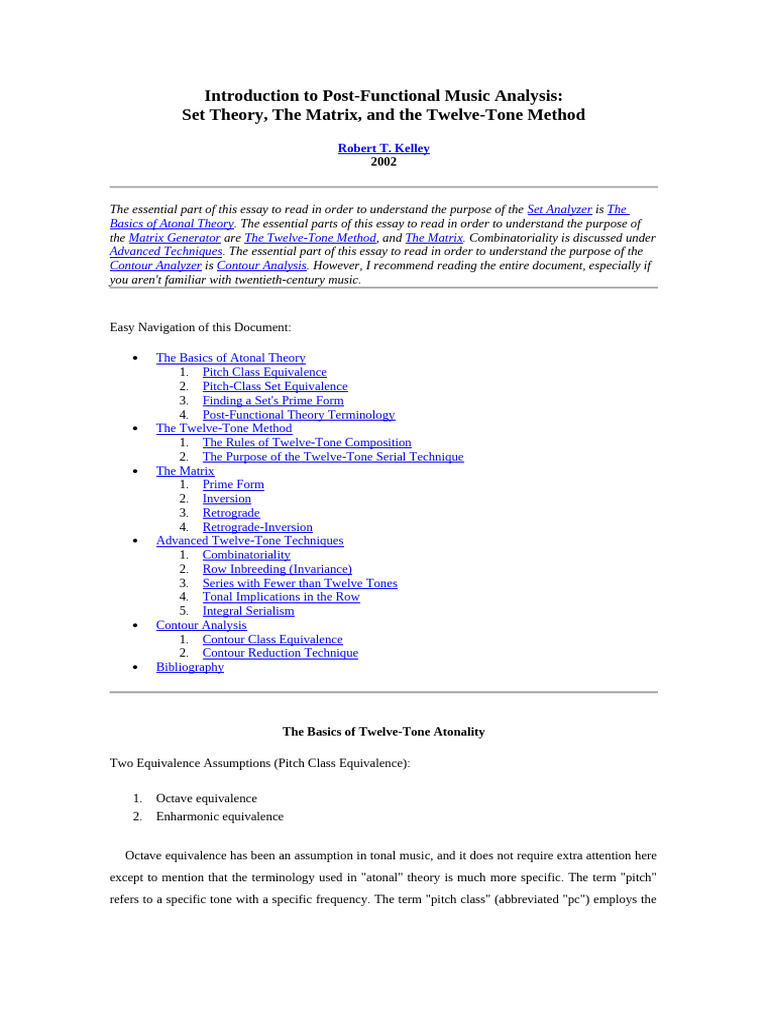 Introduction To Atonal | PDF | Musical Compositions | Musicology